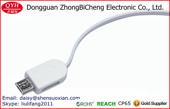 Smartphone Retractable Travel Charger Flat Micro USB Cable