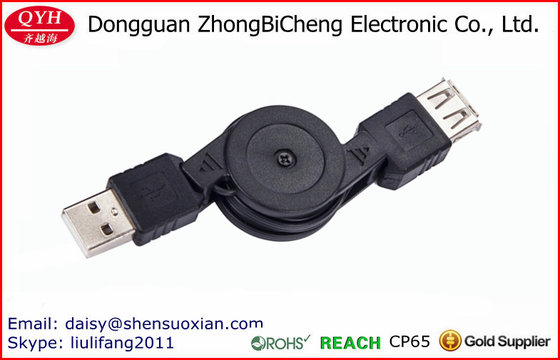 Type A Male to Type A Female Retractable USB 2.0 Cable