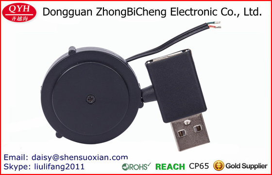 One Way Retractable 90 Degree Right Angle Usb Cable