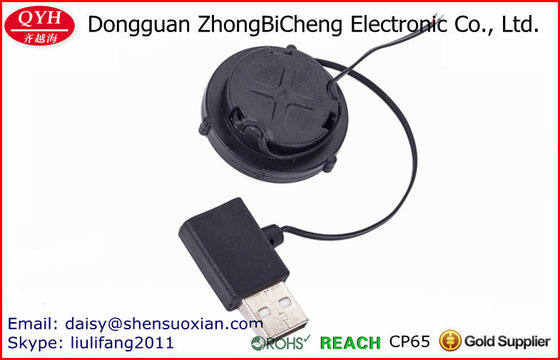 One Way Retractable 90 Degree Right Angle Usb Cable