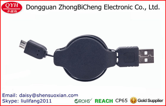 Christmas Gift 2014 Retractable 1.2m Micro Usb Cable Charger Cord