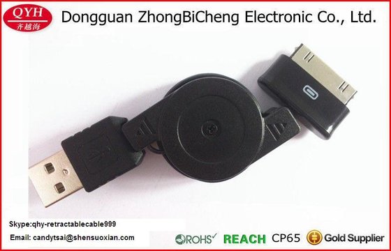Retractable USB to 30 Pin Data Sync Charger Cable Cord for Samsung Note 10.1