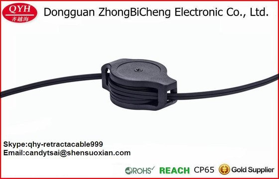 For Speakers/ Headphones 3.5MM Male To 2 Female Retractable Video Cable