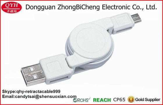 Two Sided Pull Sync Data Micro Retractable Usb Cable