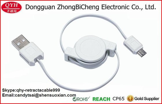 Two Sided Pull Sync Data Micro Retractable Usb Cable
