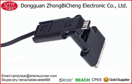 3 in 1 USB Retractable Charge Sync Cable Line For Android Smartphone