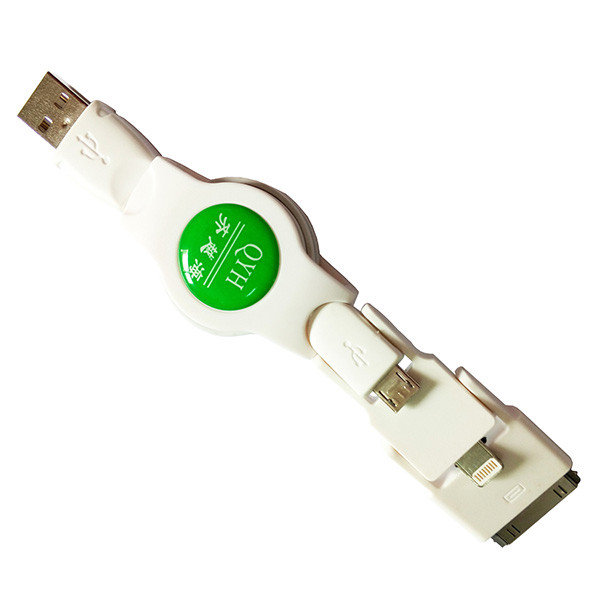 2015 High Quality Popular Promotional Gift Colorful USB DATA Retractable cable for mobile phone