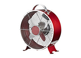 China 9 Inch Air Circulator Electric Table Fan Round Vintage 60HZ Retro Style supplier