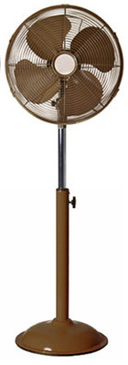 China Brown 12inch Antique Retro Floor Fan Classic Design AC Copper Motor 3 Speed supplier
