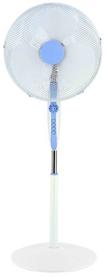 China 16 Inch Oscillating Electric Stand Fan 3 Speed Copper Motor With Mesh Grill Round Base supplier