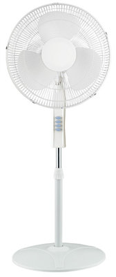 China 400mm Electric 16inch Decorative Floor Fans Metal Wire Grill Adjustable Tilt Heavy Base supplier
