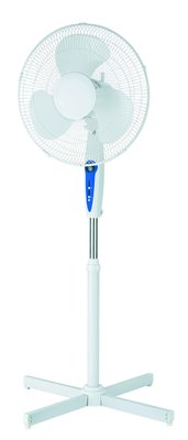 China SAA 16 Inch Electric Stand Fan With Remote Control White Adjustable Height supplier