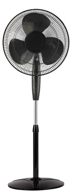 China Black 50Hz Decorative Oscillating Floor Fans 450mm Adjustable Height 3 Blade supplier