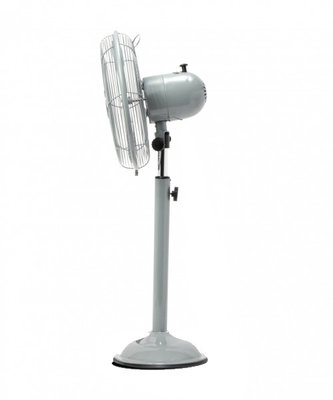 China 12 Inch Small Retro Standing Fan 3 Speed Adjustable Height Head 1.6meters supplier