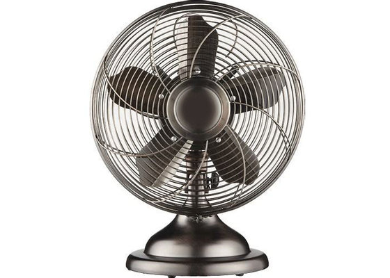China Strong Wind 30cm Retro Table Fan With Stand Foot Base CE RoHS 30W 120V supplier