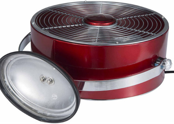 China Small Electric Retro Metal Fan Air Circulation Adjustable Tilt Brushed Copper supplier