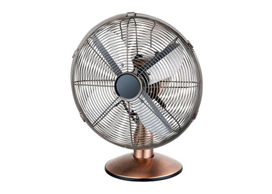 China Strong Wind 30cm Metal Tabletop Fan , 45W Oil Rubbed Bronze Floor Standing Fan supplier
