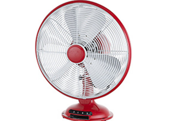 China Solid Metal Desk Fan 3 Speed Oscillating Brushed Metal Nickel ETL Listed supplier