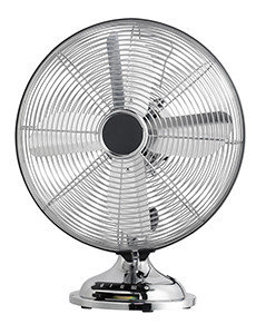 Electric 50HZ 16 Inch Antique Table Fan , Copper Powerful Retro Metal Desk Fan supplier