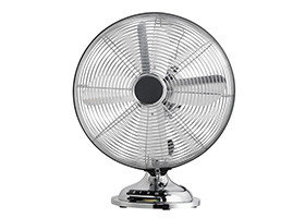 Oil Rubbed Bronze Small Retro Desk Fan 12 Inch Air Cooling For European Market supplier