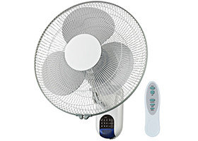 16'' Plastic Wall Hanging Fan , Remote Control Decorative Wall Mounted Fans supplier