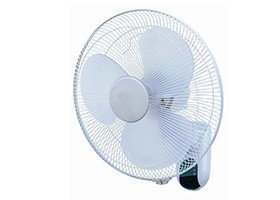 Three Speed 16 Inch Electric Wall Fan Mounted 45W Cooling CE CB For Home supplier
