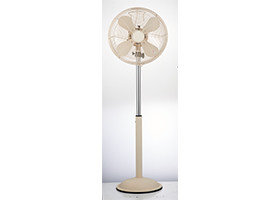Metal 16 18 Inch Vintage Stand Up Fan , Adjustable Height Decorative Standing Fans supplier
