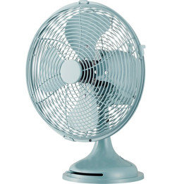 Japan 110V Portable Electric Fan Mint Green 12inch Desk Fan 3 Speed Copper Motor supplier