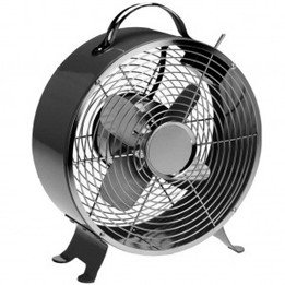 SAA 20cm Black Retro Electric Fan Table Fan 2 Speed Australia Metallic With 4 Blades supplier