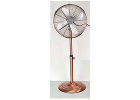 Metal 18 Inch Decorative Standing Fans , Adjustable Retro Oscillating Pedestal Fan supplier