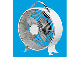 Air Cooling 4 Metal Blade Retro Metal Fan , CE 60HZ Vintage Table Fan supplier