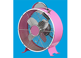 Air Cooling 4 Metal Blade Retro Metal Fan , CE 60HZ Vintage Table Fan supplier