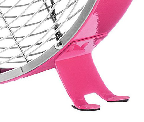Pink Personal 9 Inch Retro Metal Fan 2 Speed ETL 60Hz 4 Aluminium Blade supplier