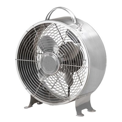 1.6meters 2 Speed Retro Metal Fan , Round 30W Retro Stainless Steel Fan supplier