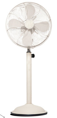 Ivory ETL Retro Electric Fan Full Metal Adjustable Tilt For Japan Market supplier