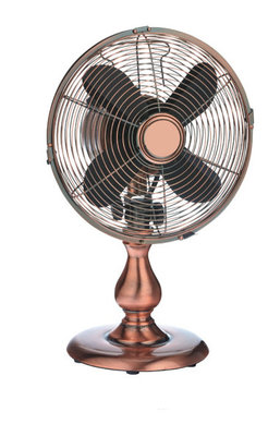 SAA 2 Speed Vintage Electric Fan 12inch Metal Desktop ETL Adjustable Tilt supplier