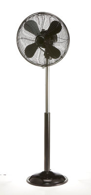 4 Blade 35W Vintage Electric Fan , 12 Inch PSE Retro Floor Standing Fan supplier