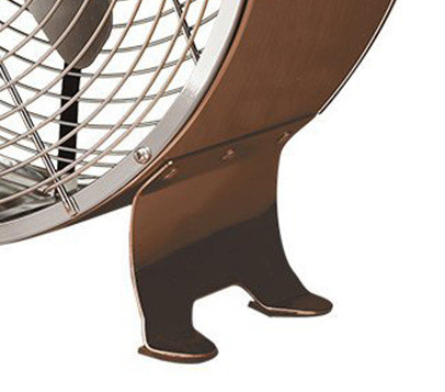 Copper 9 Inch 30W Antique Electric Fans 4 Aluminum Blade With Safety Metal Grill supplier