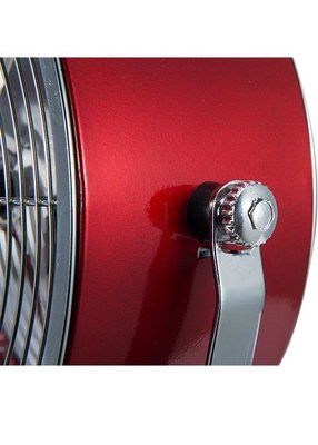 Decorative 9 inch Retro Desk Fan Brushed Nickel 2 Speed Air Cooling supplier
