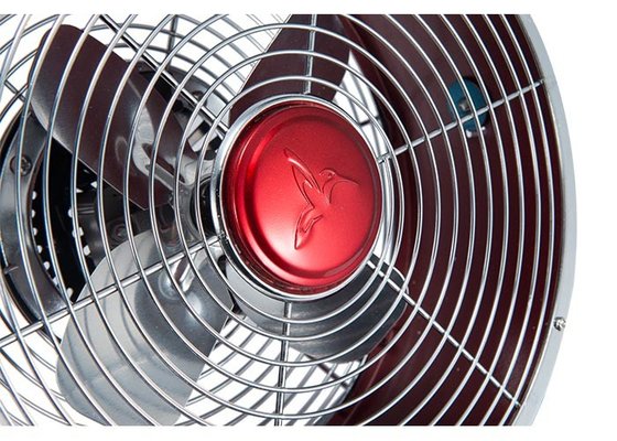 Decorative 9 inch Retro Desk Fan Brushed Nickel 2 Speed Air Cooling supplier