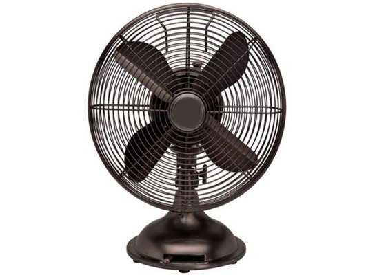 12 Inch 3 Speed Oscillating Retro Table Fan Air Circulator Brushed Copper supplier