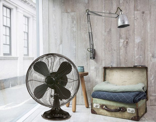 Classic Metal Desk Fan Oil - Rubbed Bronze 3 Speed Wide Oscillation supplier