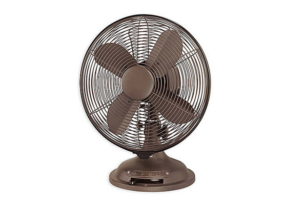 Classic Metal Desk Fan Oil - Rubbed Bronze 3 Speed Wide Oscillation supplier