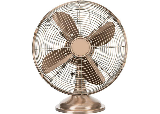 3 Aluminium Blade House Retro Oscillating Fan 90 Degree 3 Speed supplier