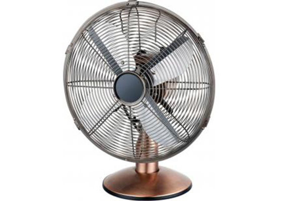 3 Aluminium Blade House Retro Oscillating Fan 90 Degree 3 Speed supplier