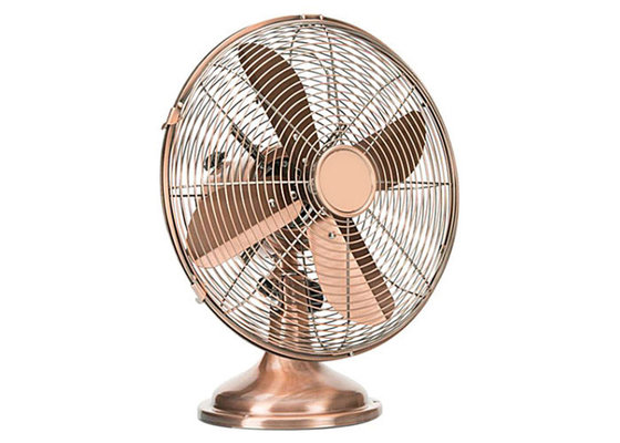 12” Retro Table Fan in Oil Rubbed Bronze 3 speed 4 blade 45W CE CB GS supplier