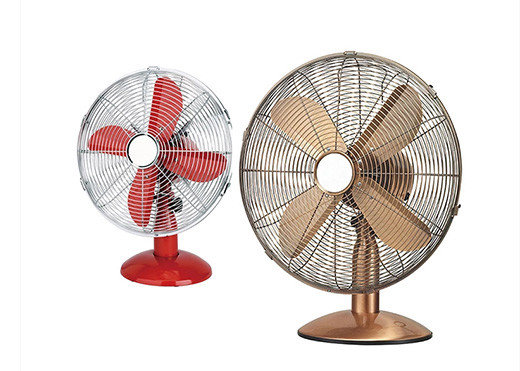 Strong Wind Retro Desk Fan Air Cooling With Stand Foot Base 50HZ supplier