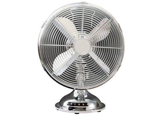 Strong Wind Retro Desk Fan Air Cooling With Stand Foot Base 50HZ supplier