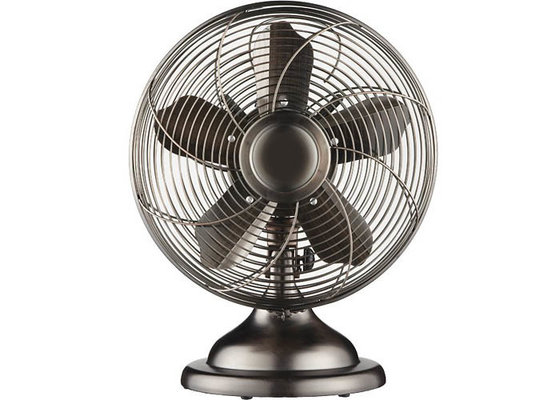 Strong Wind Retro Desk Fan Air Cooling With Stand Foot Base 50HZ supplier