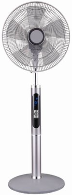 White Figure 8 Oscillation Fan , 16 Inch Led Display Remote Control Electric Stand Fan supplier